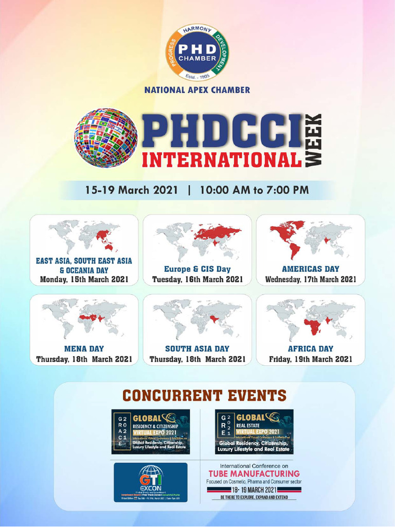 Phdcci International Week 2021 | PDF | Southeast Asia | Oceania