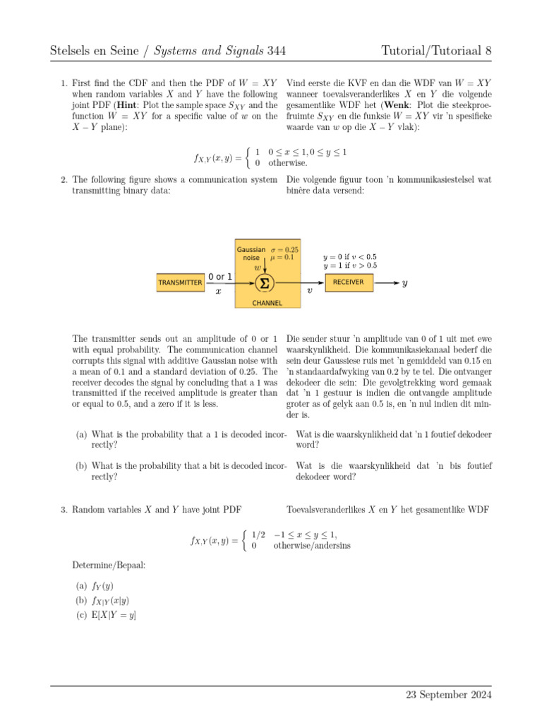 SS344 Tutorial8 | PDF