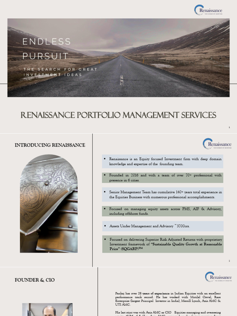 Renaissance PMS Deck - May'25 | PDF | Investing | Risk