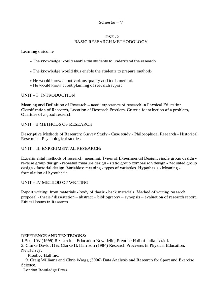 Basic Research Methodology | PDF