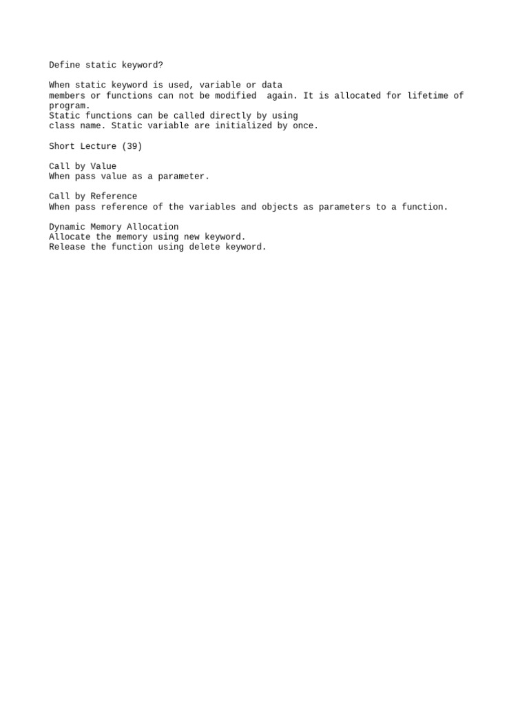 CS201 (Lecture38) | PDF