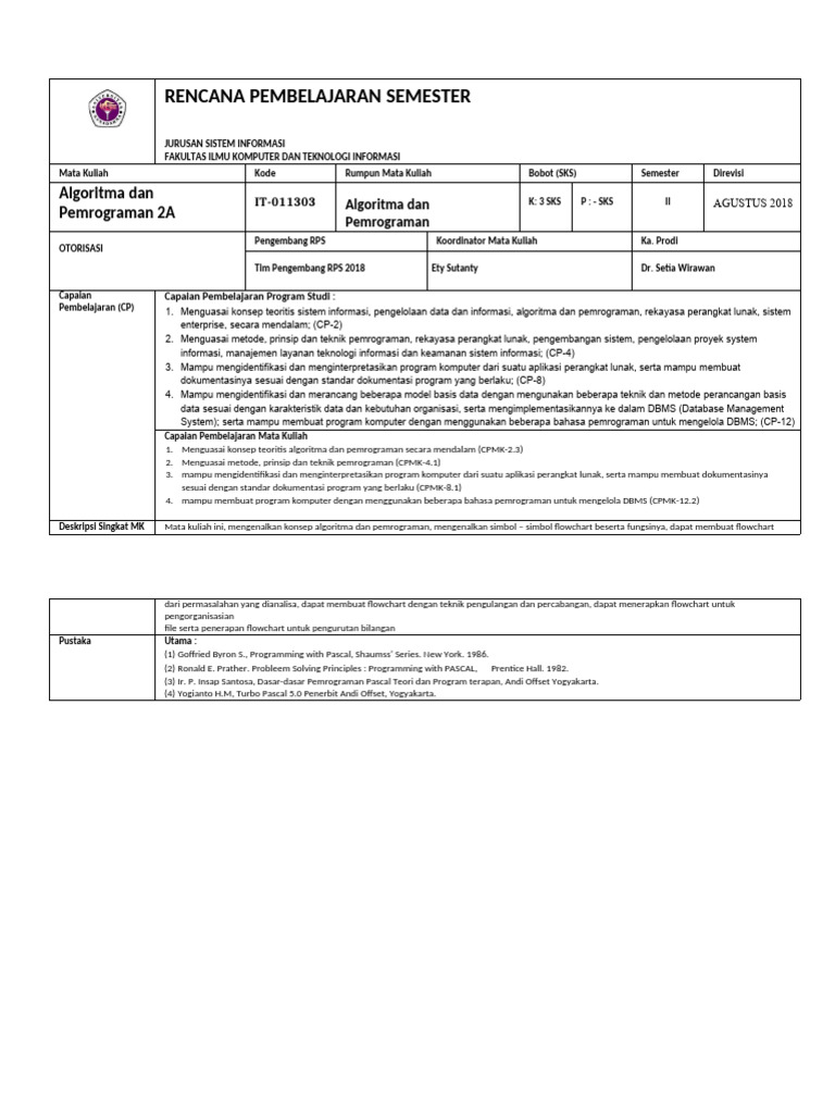 Algoritma Dan Pemrograman 2 | PDF