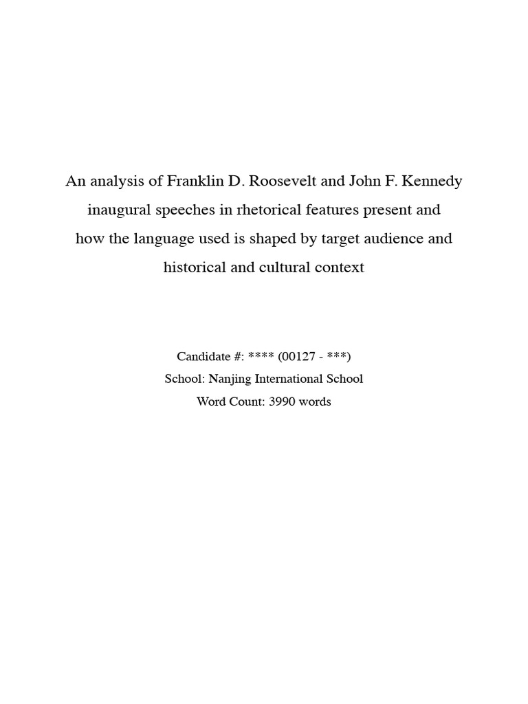 Example EE Language A 2013 23s077r | PDF | John F. Kennedy | Franklin D ...