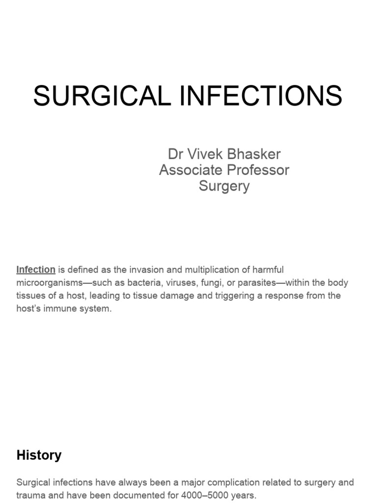 Understanding Surgical Infections | PDF | Sepsis | Surgery