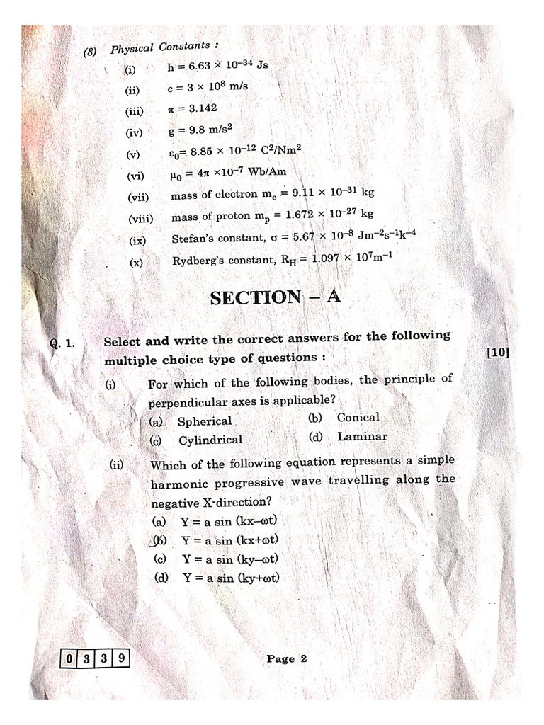 Physics June 2025 Board Paper | PDF
