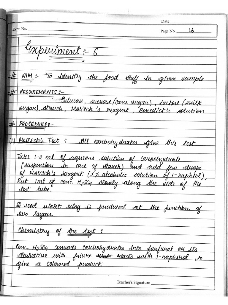 Chem Practical 6 | PDF