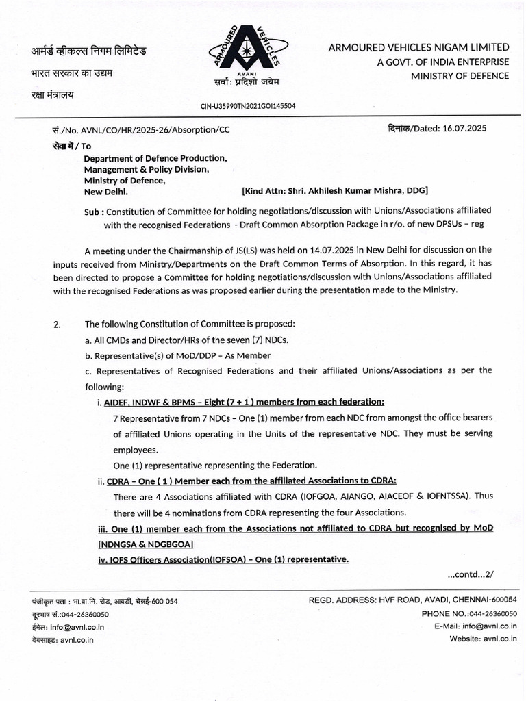 Proposal For Committee Constitution | PDF