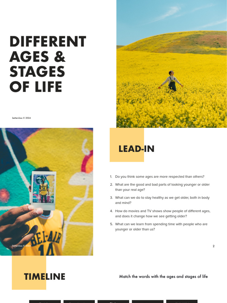 Different Ages and Stages of Life Keys | PDF | Adolescence | Toddler