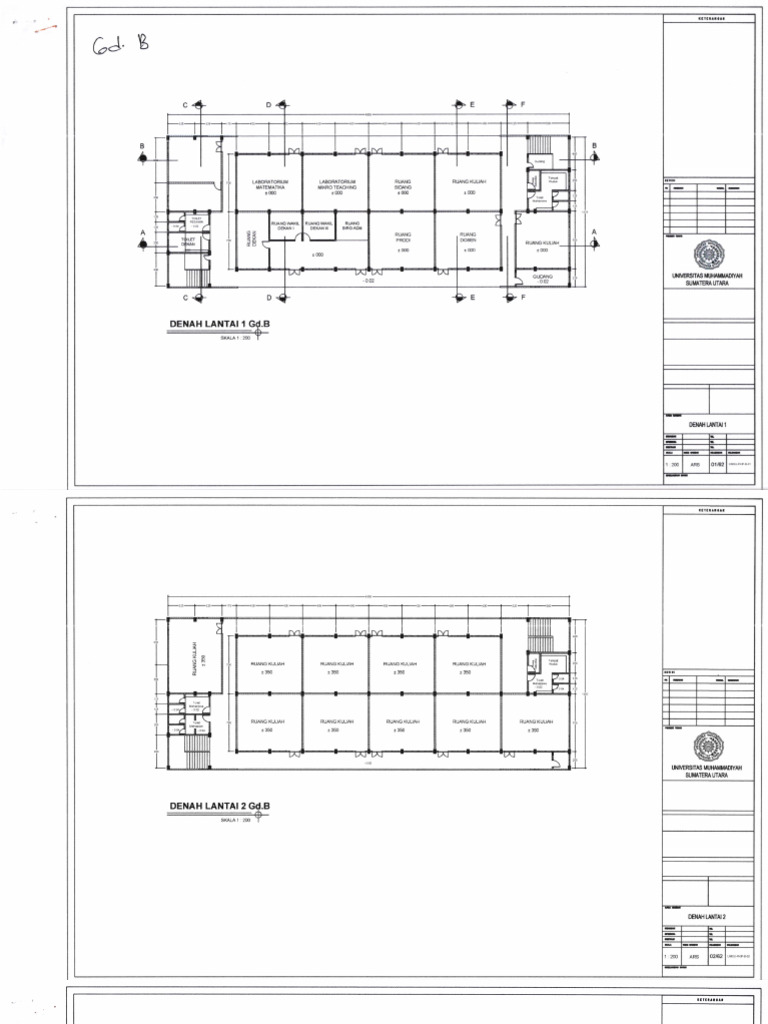 Denah Gedung B Kampus III UMSU | PDF