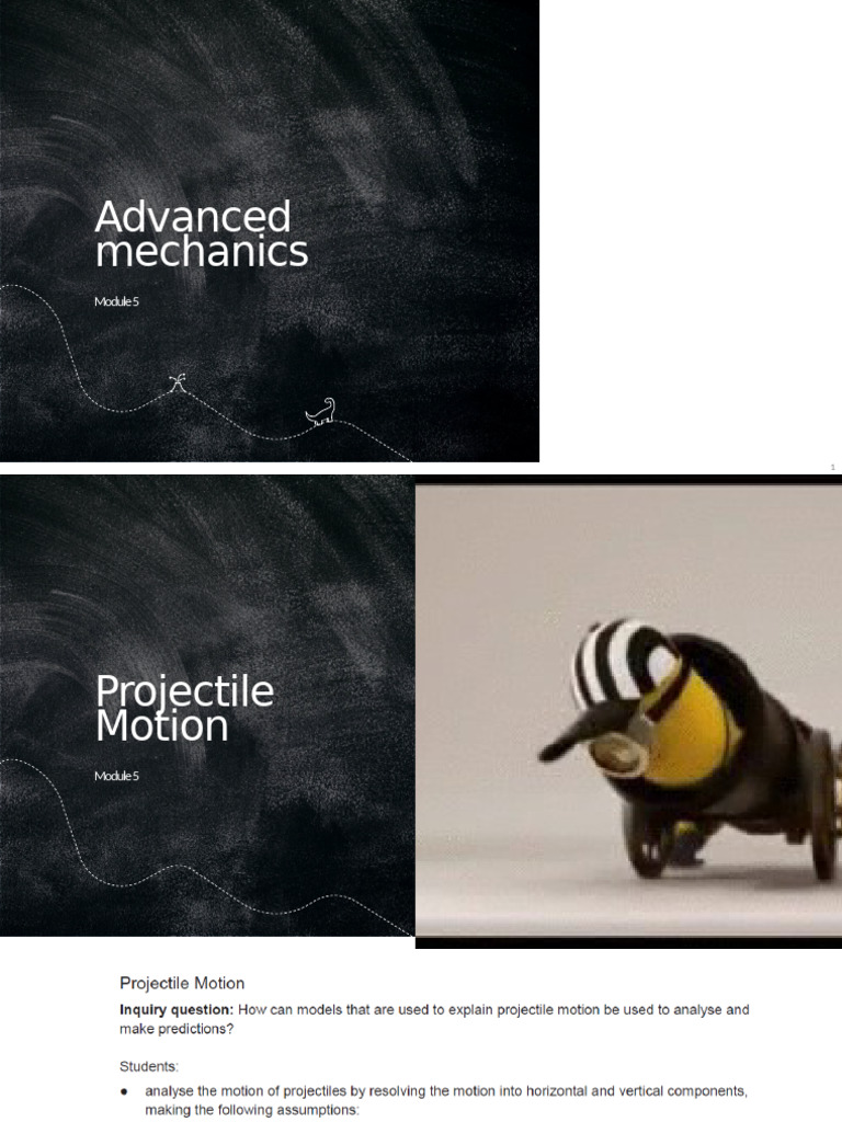 5.1 Projectile Motion-1 (1) [Autosaved] | PDF | Applied And Interdisciplinary Physics | Mechanics