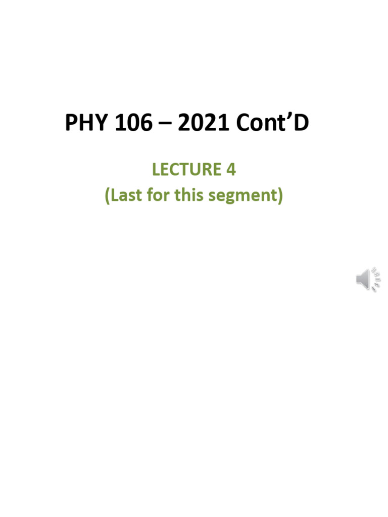 PHY 106 - Physics For Biological Science Students II - 2021-4 - VO | PDF | Inductor | Inductance