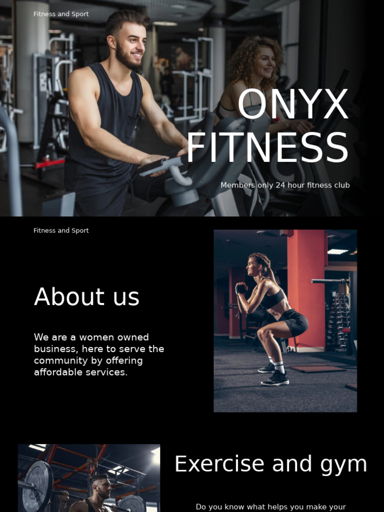 Onyx Fitness: Tailored Women's Workouts | PDF