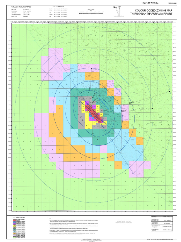 Thiruvananthapuram Airport NOC Map | PDF | Geophysics | Geodesy