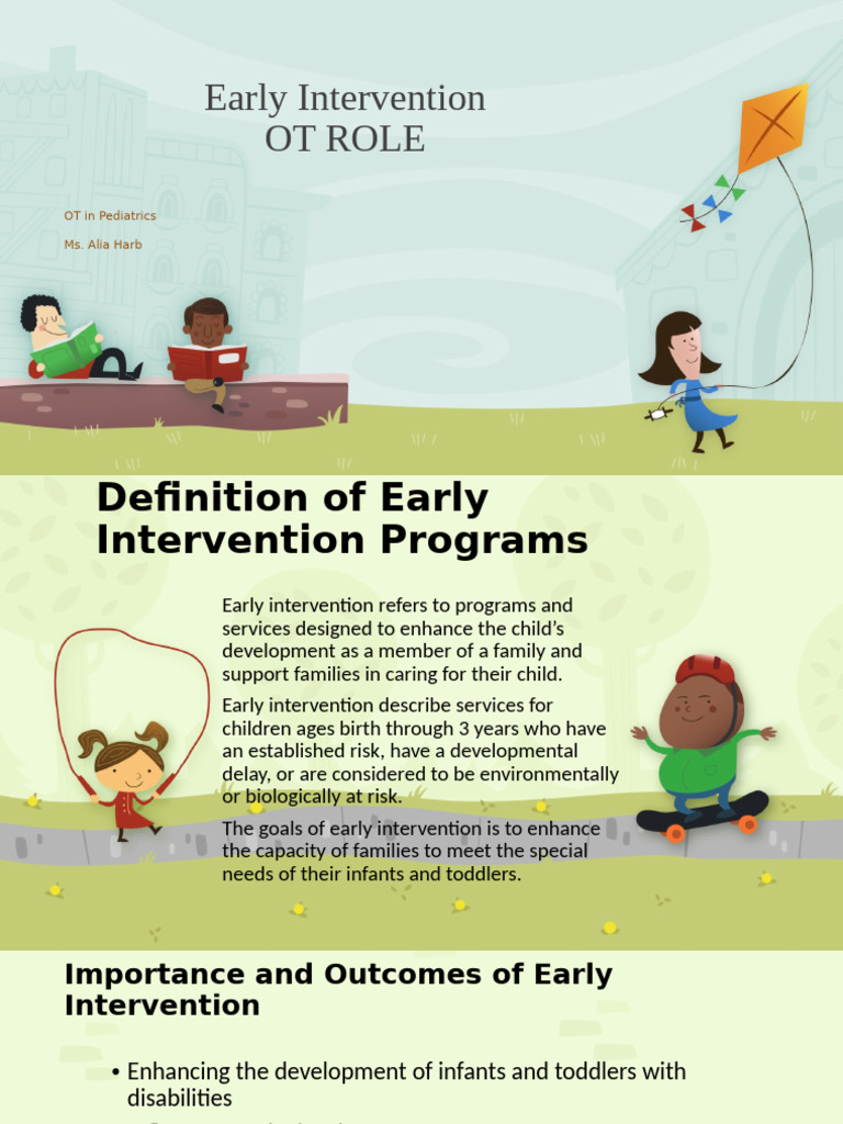 Early Intervention in Pediatric OT | PDF | Occupational Therapy | Preschool