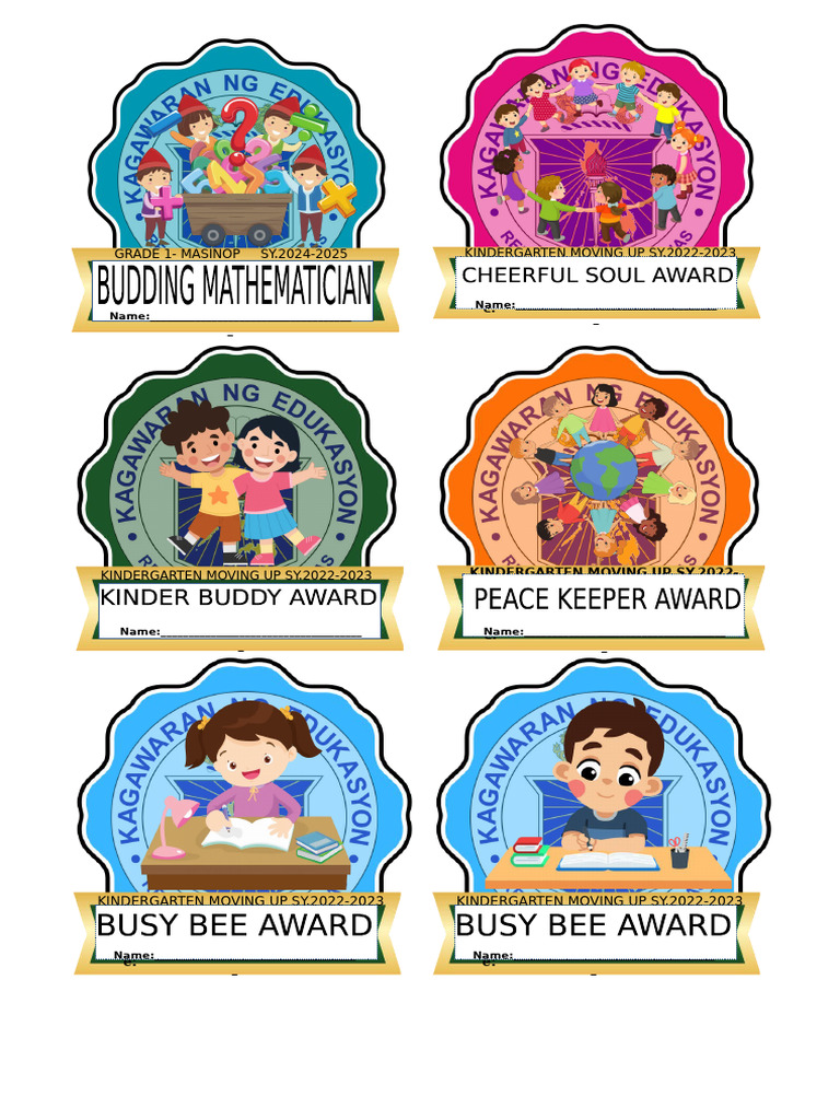 Kindergarten Moving Up Ceremony 2023 | PDF