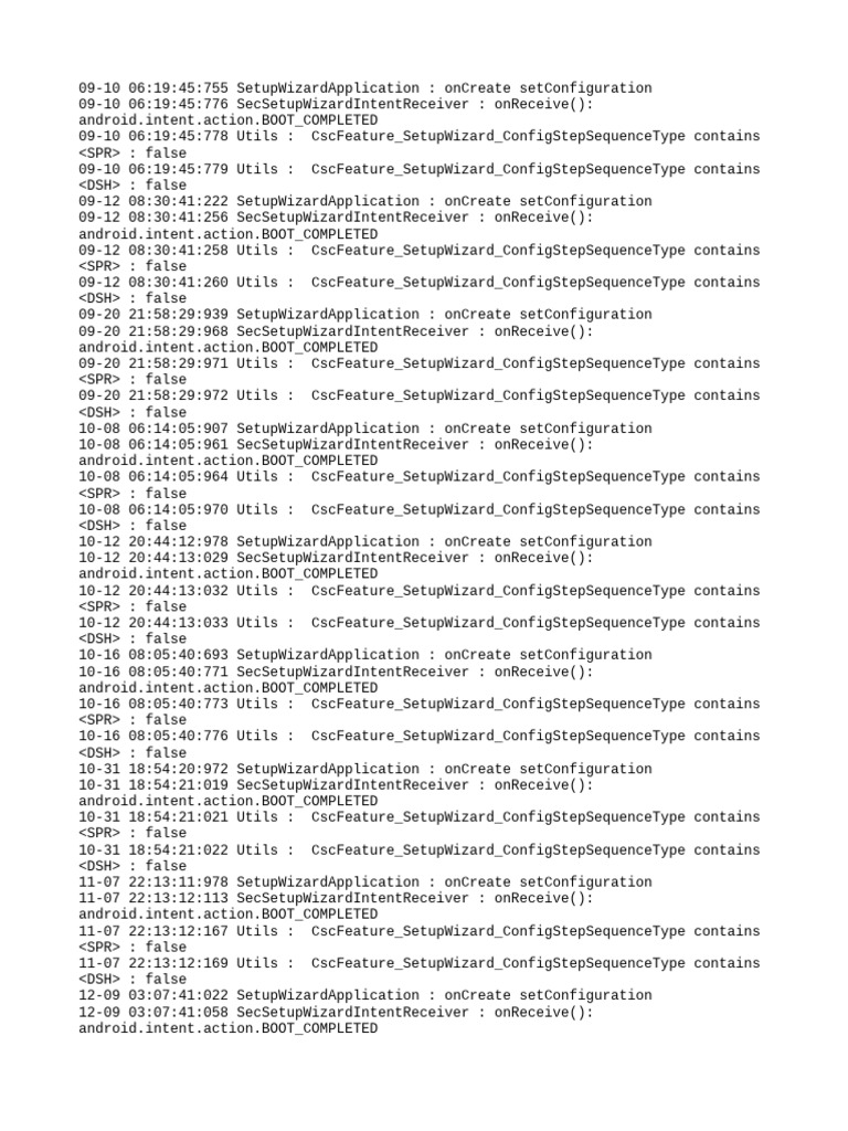 Setup Wizard Application Logs | PDF