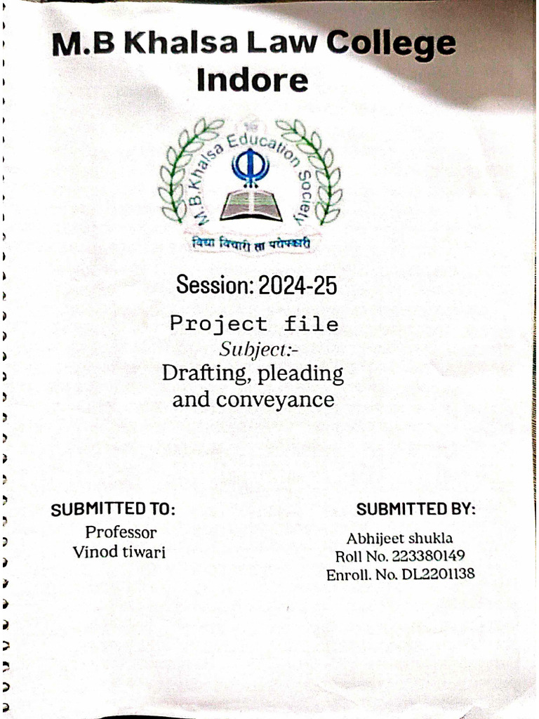 Drafting Pleading and Conveyance | PDF