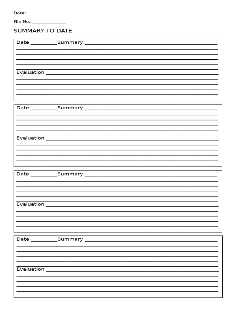 Summary Evaluation Log | PDF