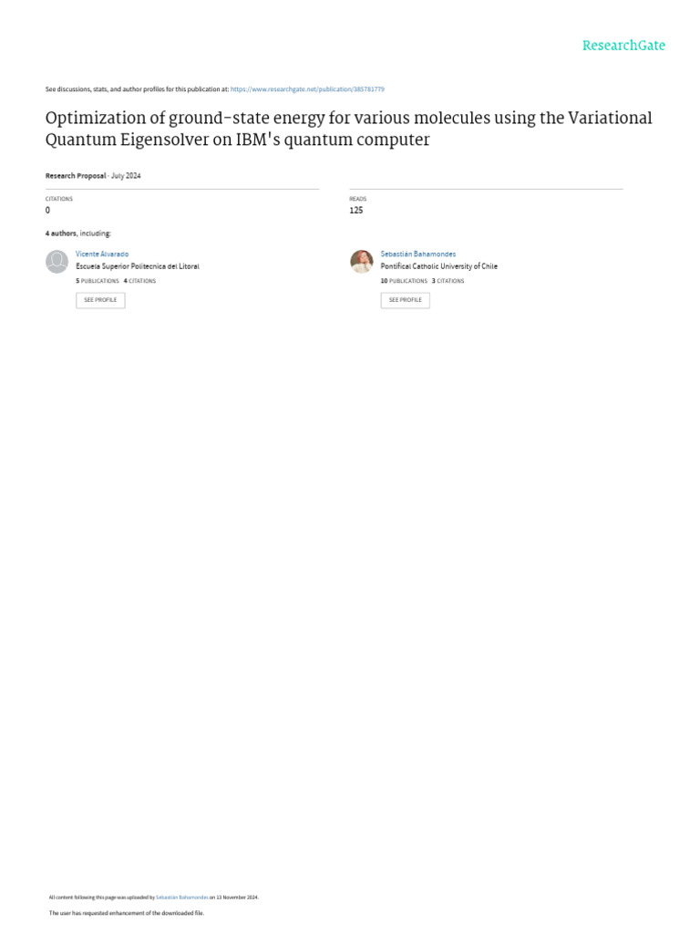 Informe Computacin Cuntica | PDF | Quantum Computing | Physical Sciences