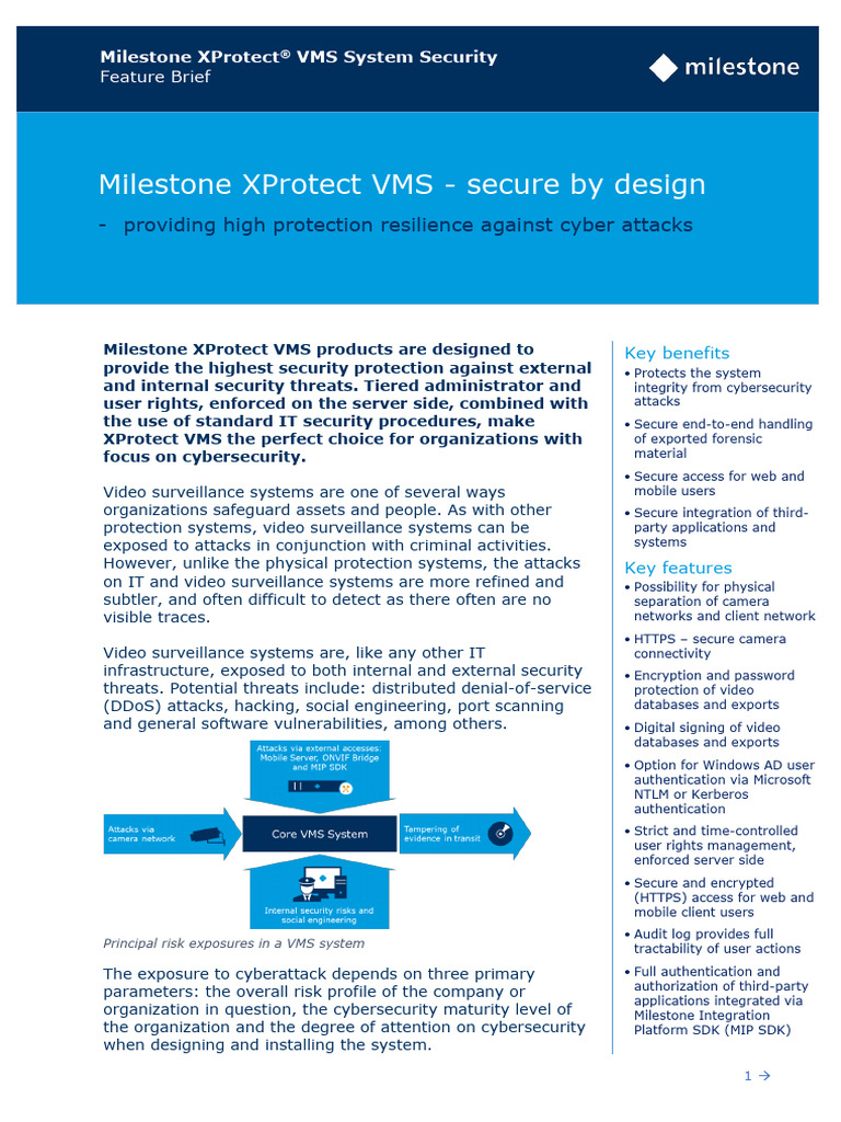 XProtect VMS Cybersecurity Features | PDF | Security | Computer Security