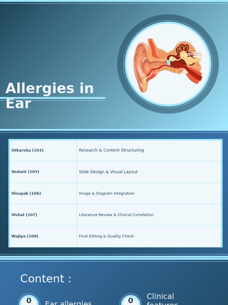 Allergies in Ear | PDF | Allergy | Allergen