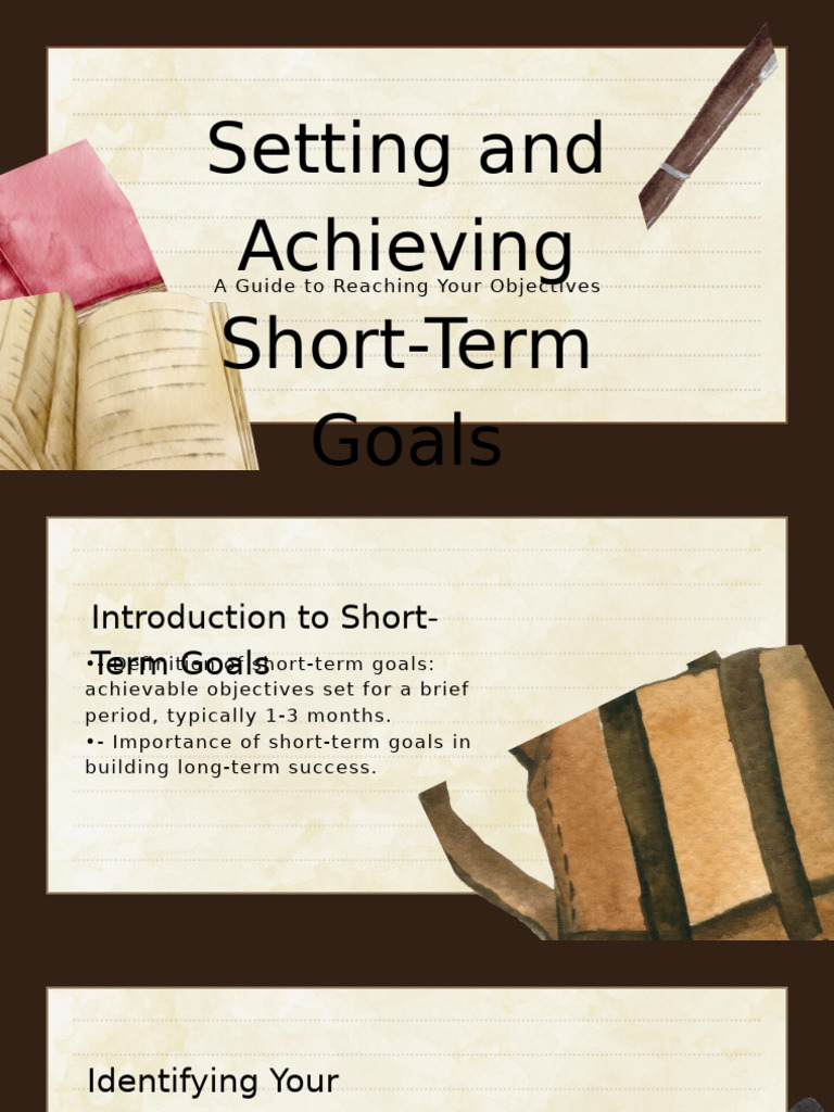 Short-Term Goals: A Success Guide | PDF