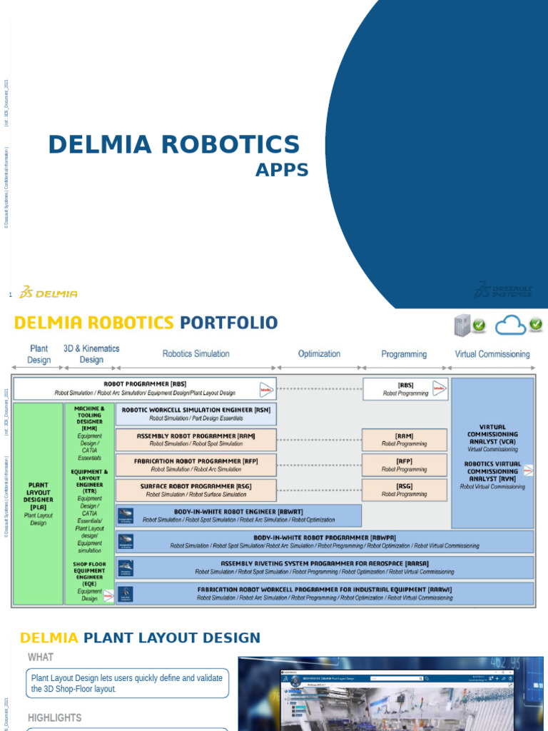 DELMIA Robotics - Portfolio - 3DEXPEREINCE - V21 | PDF | Simulation | Robotics