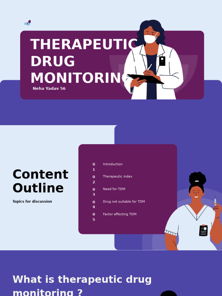 Therapeutic Drug Monitoring Overview | PDF | Dose (Biochemistry ...