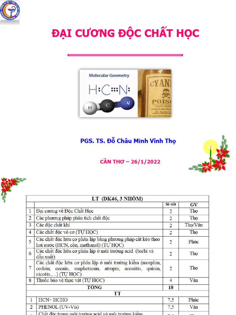 Dai Cuong Doc Chat Hoc - dk46 | PDF