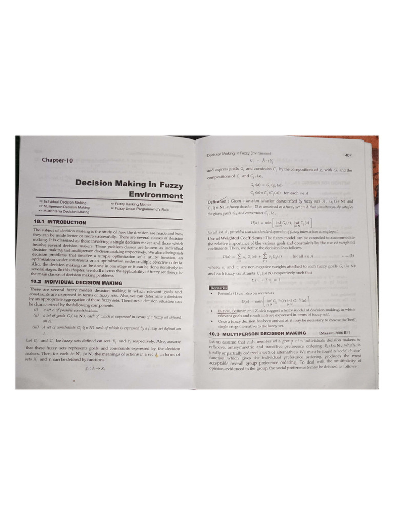 Fuzzy Decision Making-1 | PDF | Mathematical Optimization | Decision Making