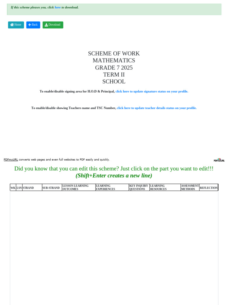 Schemesofwork Com Generate-PDF Preview&Scheme Id 1126005 | PDF ...