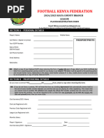 Cricket Player Registration Form | PDF | Government