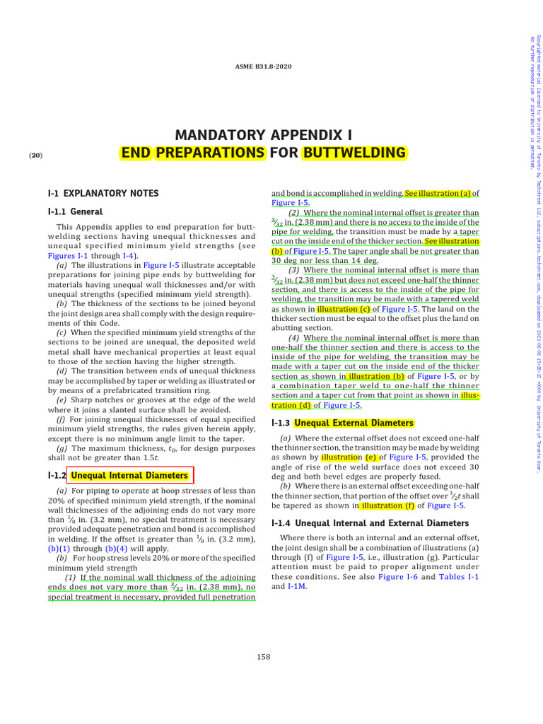 Asme B31.8-2020-Mandatory Appendix I | PDF