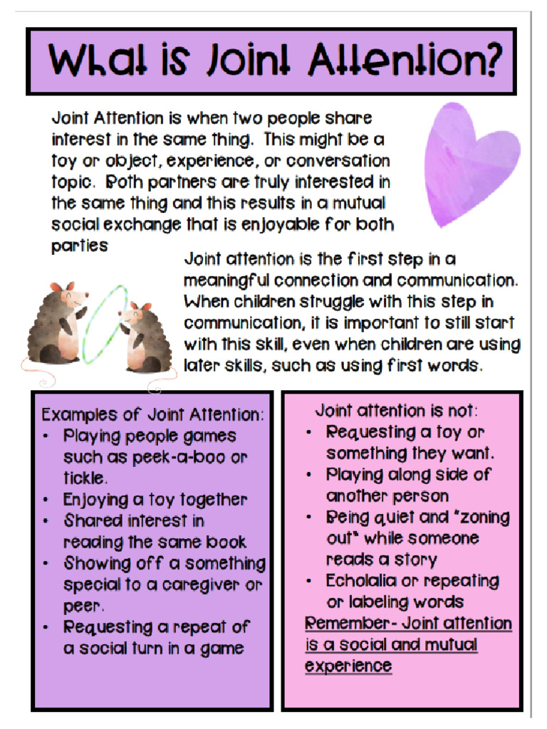 Joint Attention - Parents | PDF