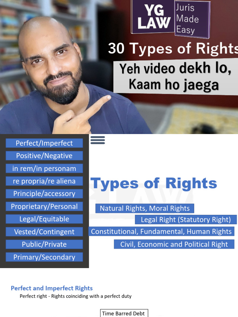 Types of Legal Rights Explained | PDF | Rights | Natural Law