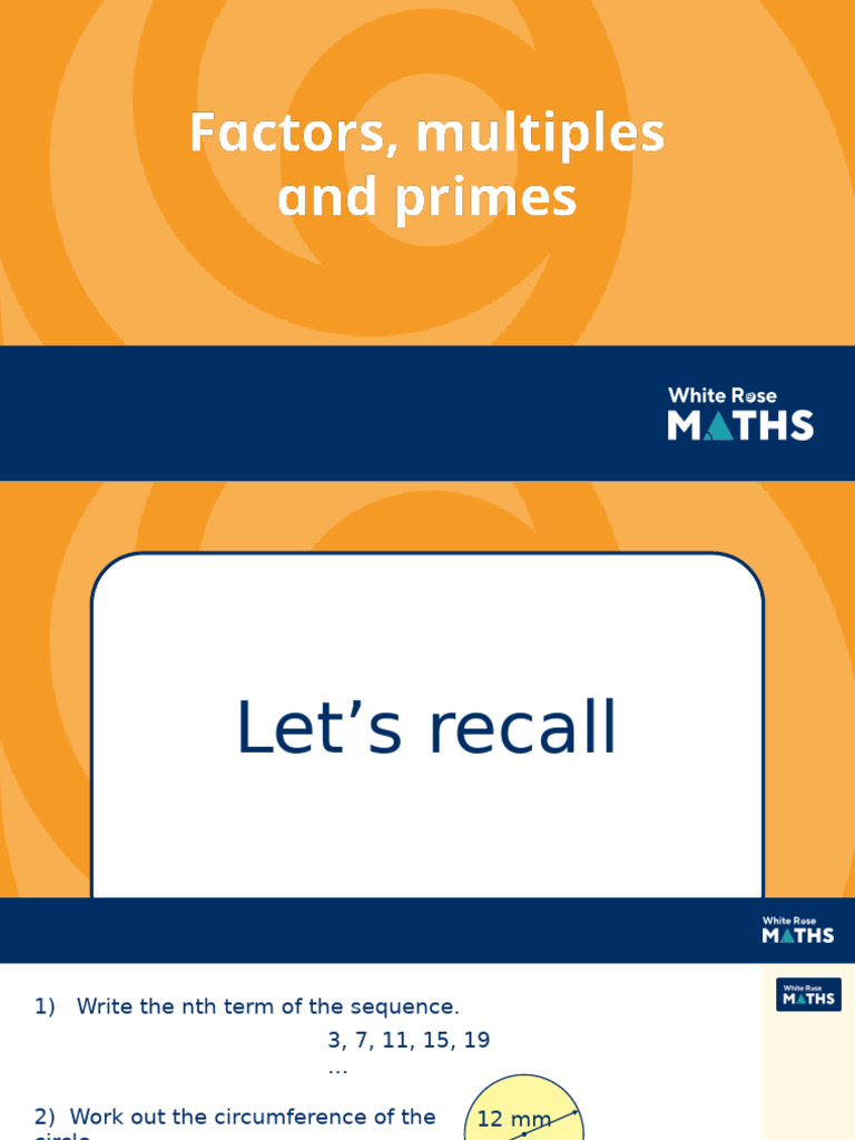 Math Sequence and Factor Calculations | PDF | Prime Number | Ratio