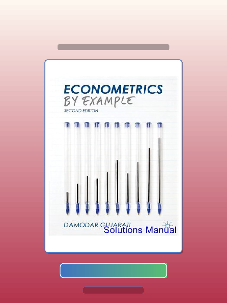 Econometrics by Example 2nd Edition Gujarati Fast Access | PDF | Linear ...