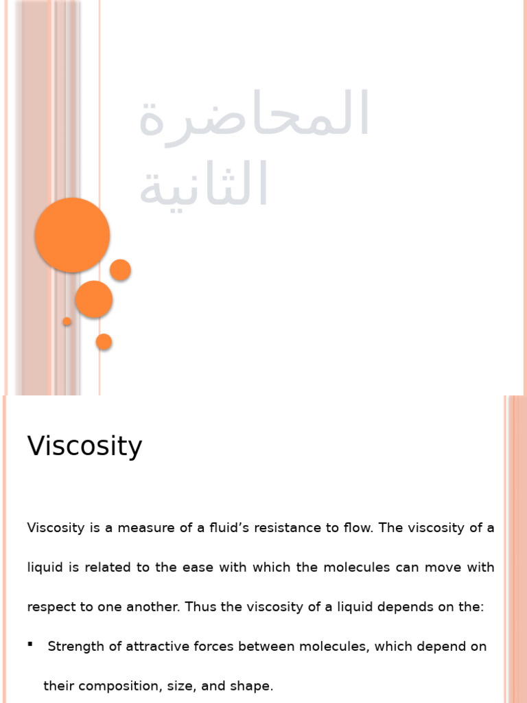 Understanding Viscosity and Pressure | PDF | Viscosity | Pressure