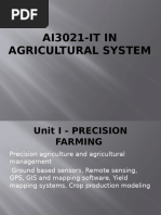Ai3021 - It in Agricultural System Syllabus | PDF | Agriculture