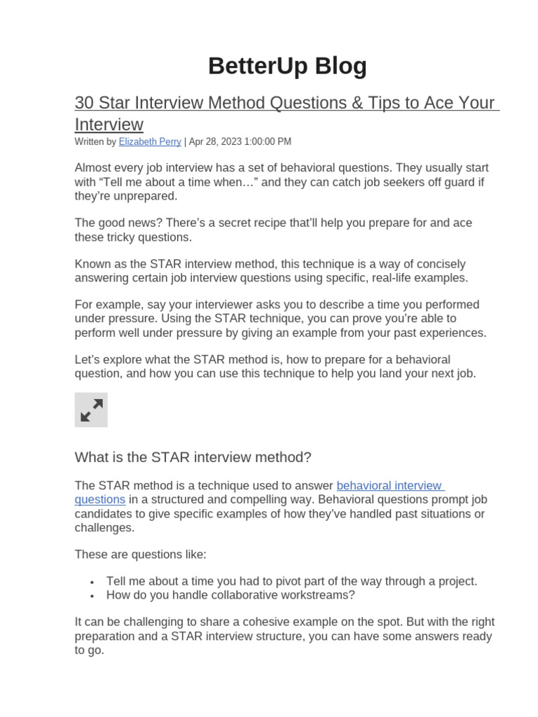 STAR Method Interview Answers | PDF | Sales | Goal