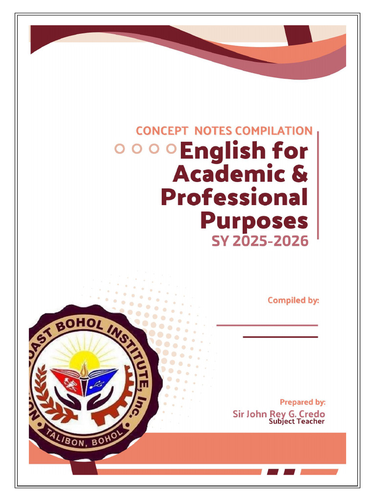 EAPP Concept Notes Quarter 1 | PDF | Definition | Essays