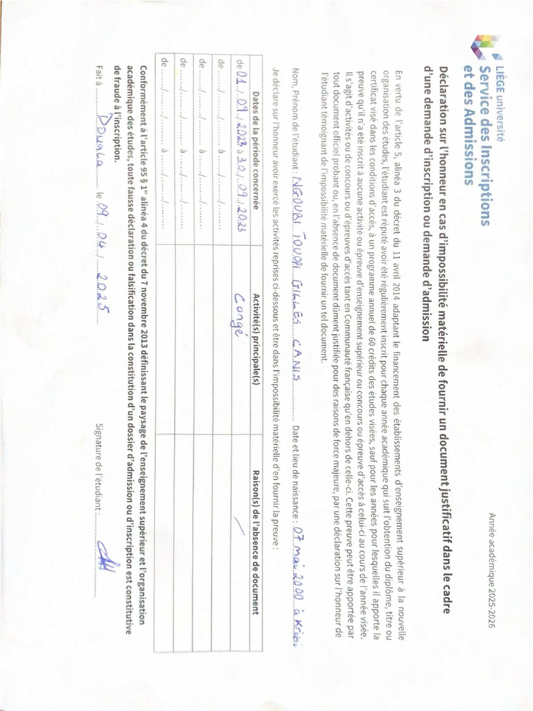 Déclaration 2 | PDF