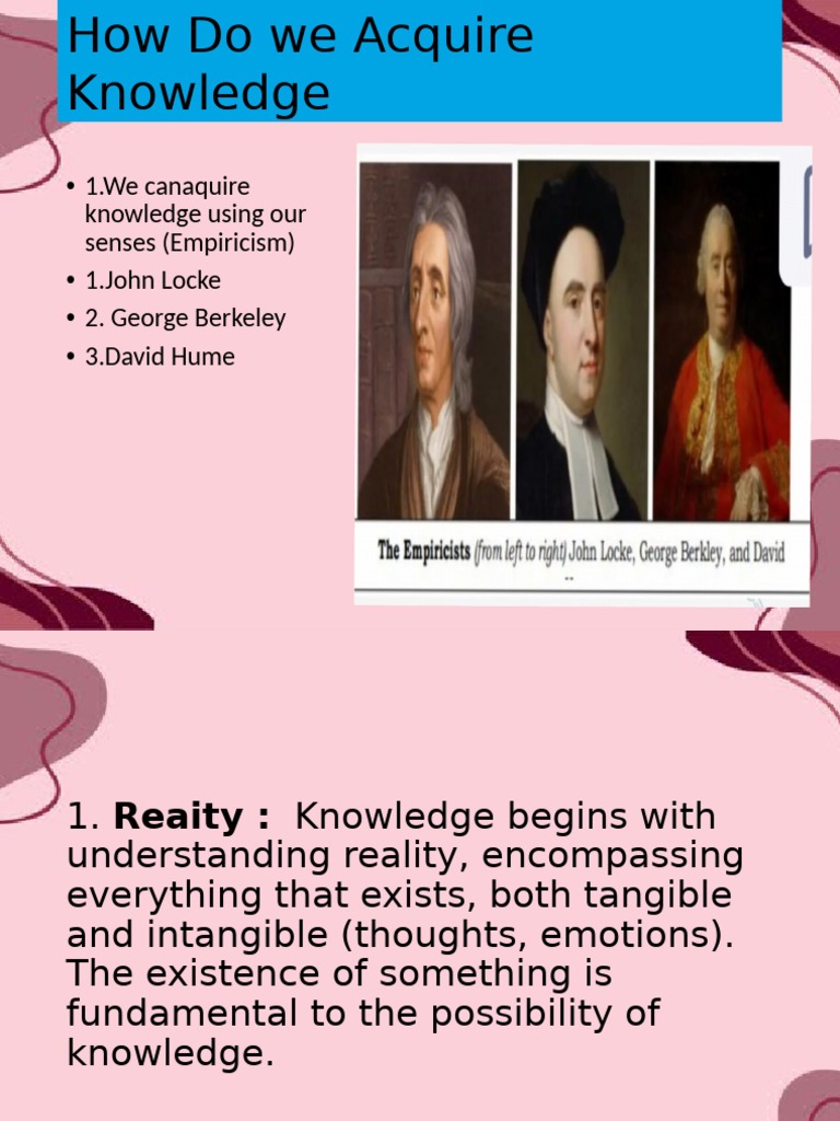 How We Acquire Knowledge: Empiricism Explained | PDF