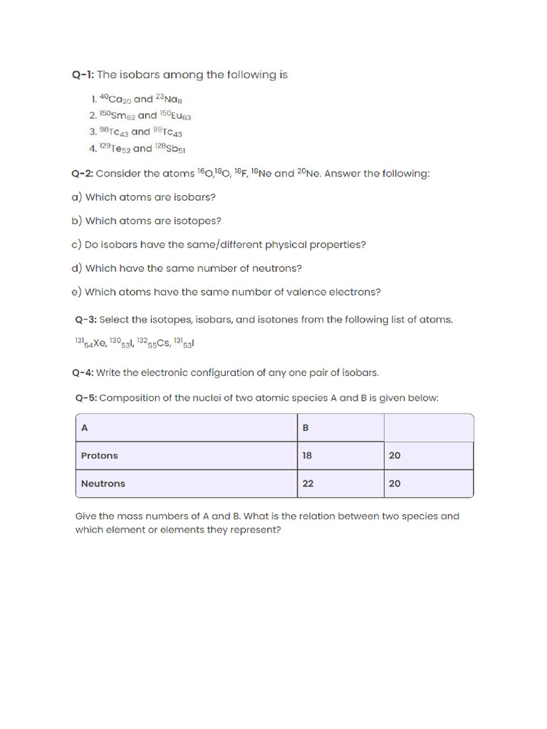 Worksheet Chemistry | PDF