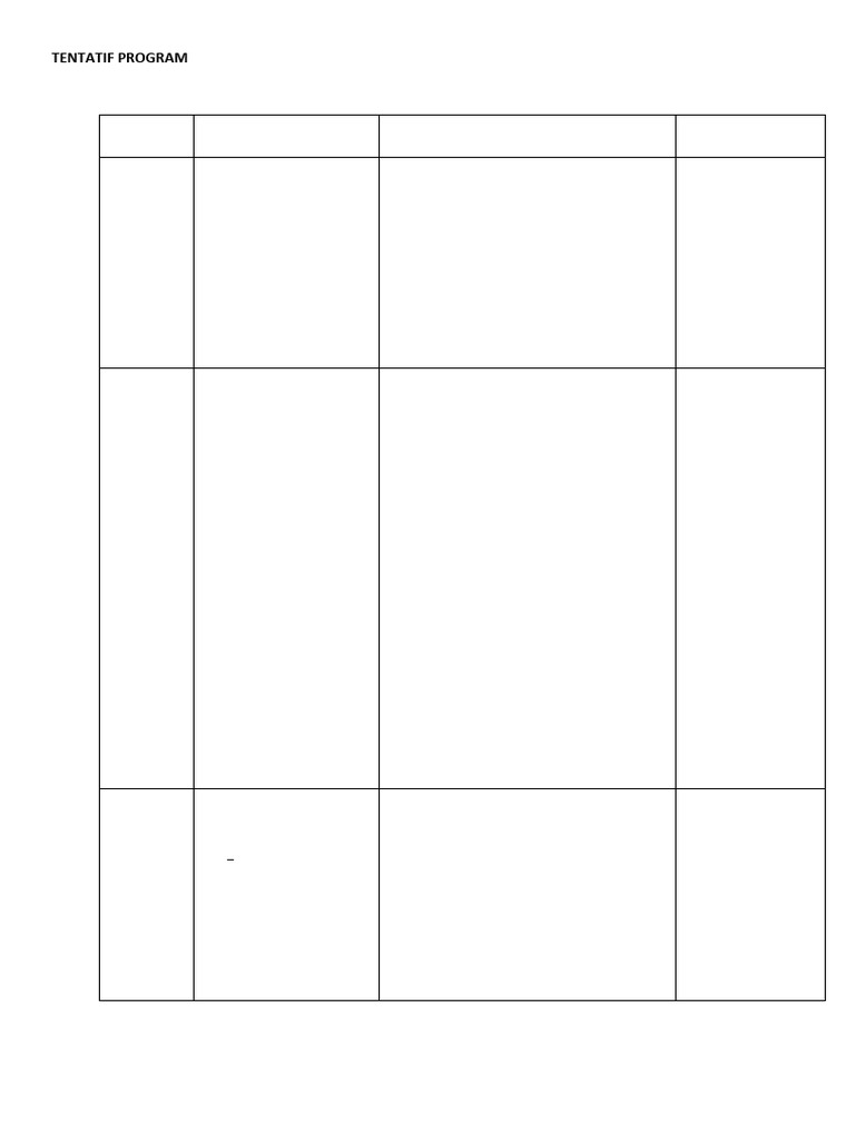 Tentatif Program | PDF