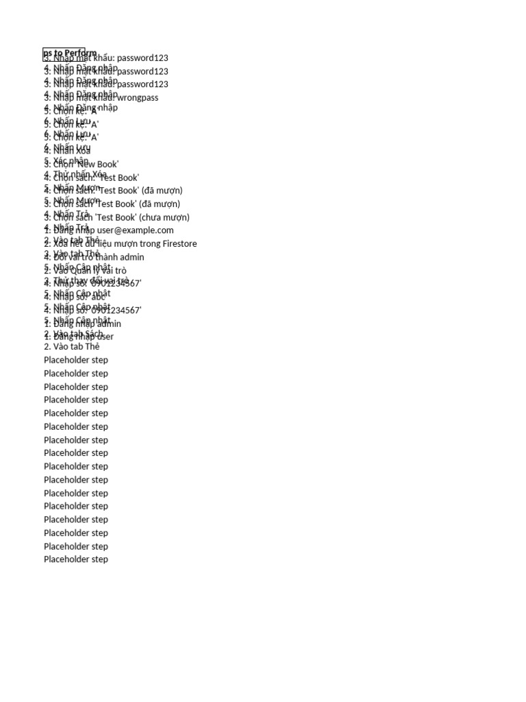 Steps To Perform Column | PDF