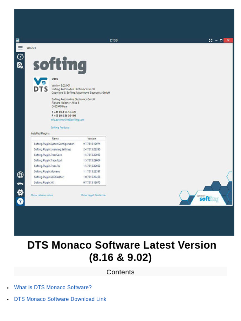 DTS Monaco Software Latest Version (8.16 & 9.02) | PDF | Computer File ...