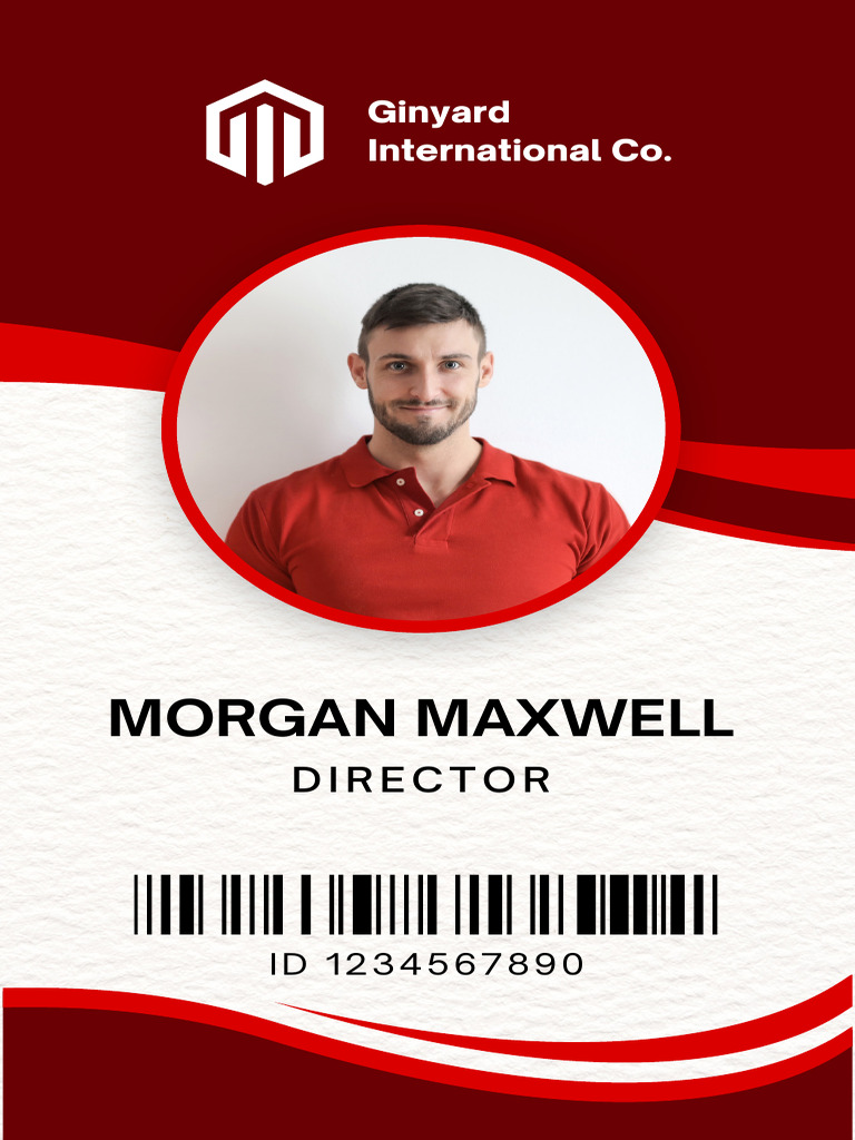 Red Simple Director ID Card PDF | PDF