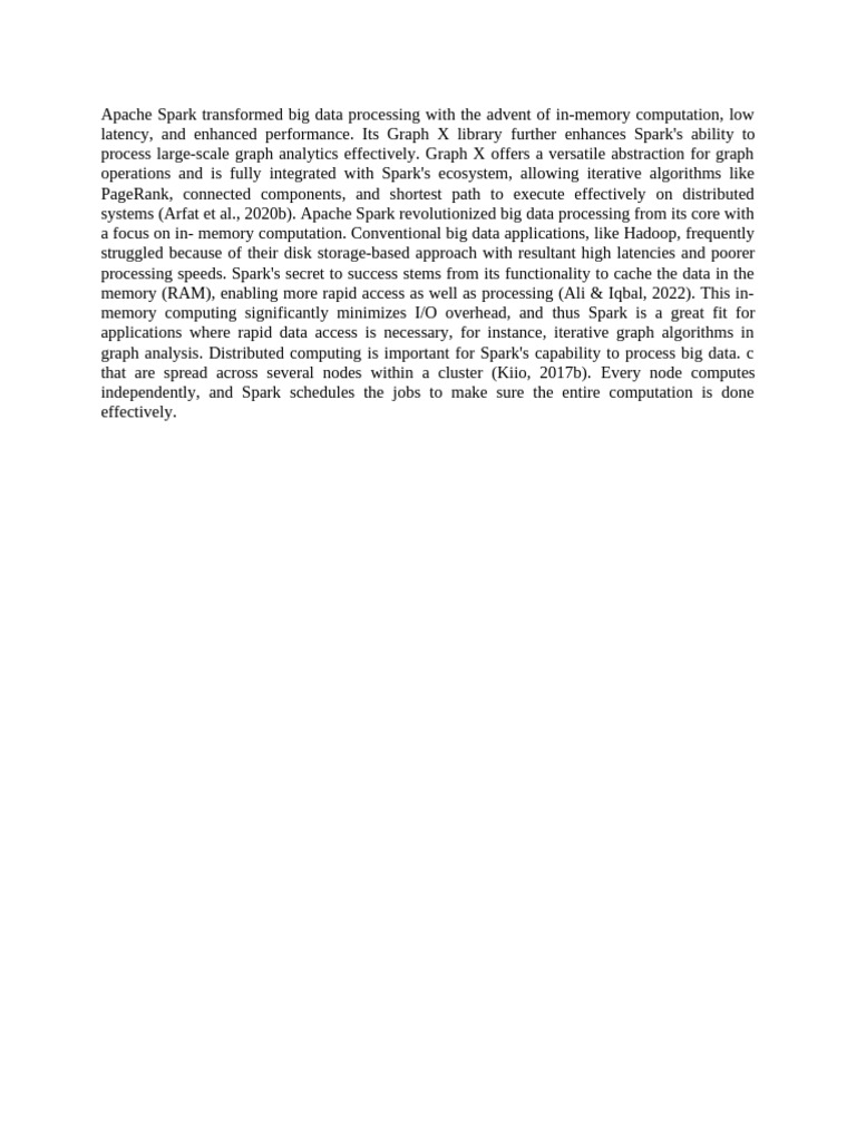 Apache Spark Transformed Big Data Processing | PDF | Apache Spark | Apache Hadoop