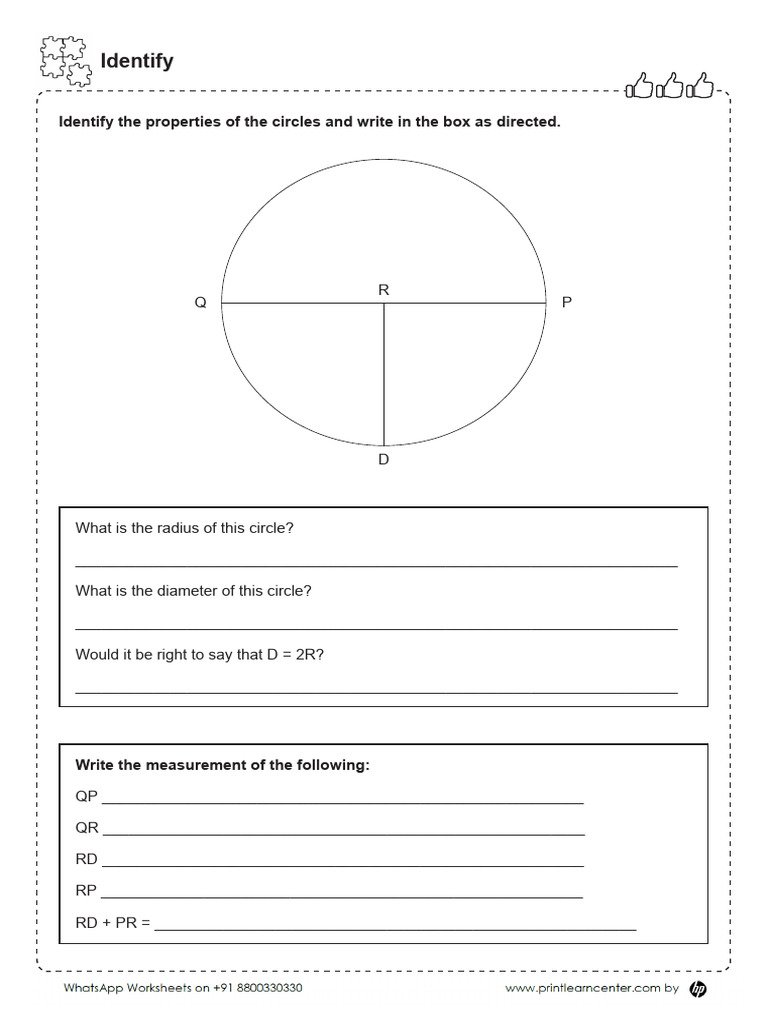 7 9 10 Math Geometry Radius Diameter | PDF